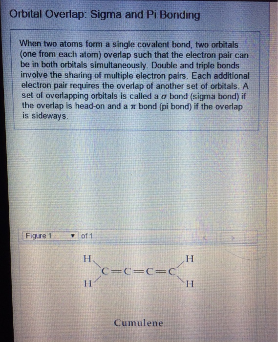 Solved Orbital Overlap Sigma And Pi Bonding When Two Ato