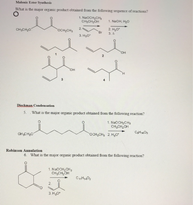 Solved: What Is The Major Organic Product Obtained From Th... | Chegg.com Solved: What Is The Major Organic Product Obtained From Th... | Chegg.com