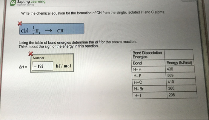 Solved: Sapling Learning Write The Chemical Equation For T... | Chegg.com Solved: Sapling Learning Write The Chemical Equation For T... | Chegg.com