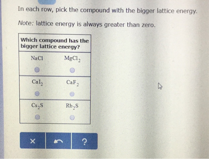 In Each Row Pick The Compound With The Bigger Lat 
