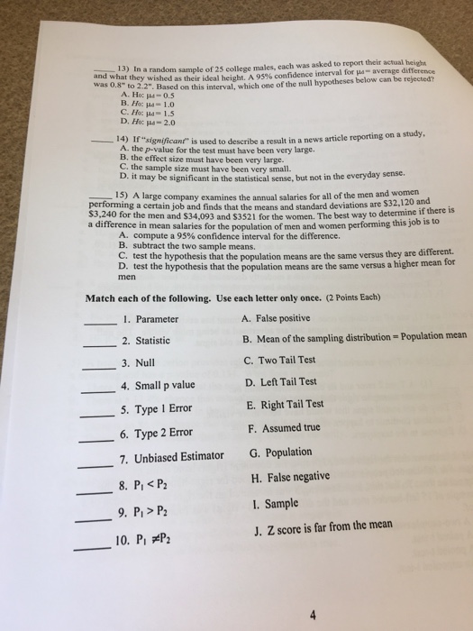 Solved Choose The Letter Of The Correct Answer 2 Points