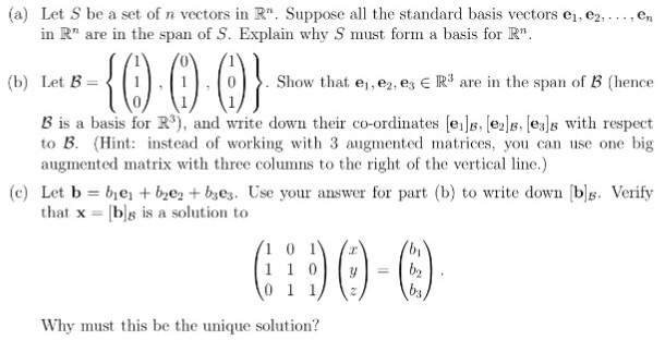 Solved: Let S Be A Set Of N Vectors In R^n. Suppose All Th... | Chegg.com Solved: Let S Be A Set Of N Vectors In R^n. Suppose All Th... | Chegg.com