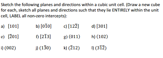 Sketch The Following Planes And Directions Within ... | Chegg.com Sketch The Following Planes And Directions Within ... | Chegg.com