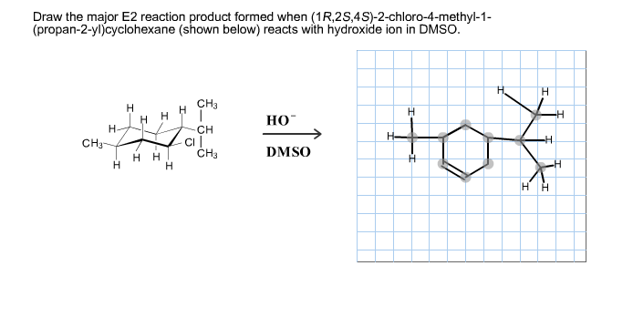 Draw The Major E2 Reaction Product Formed When ... | Chegg.com Draw The Major E2 Reaction Product Formed When ... | Chegg.com