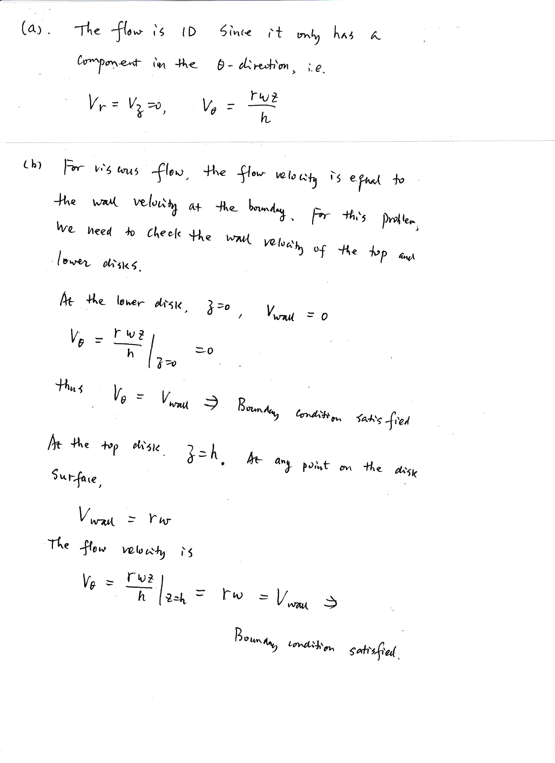 (Solved) - A viscous liquid is sheared between two parallel disks; the upper... - (1 Answer ...