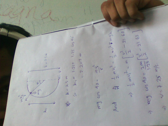 (Solved) - A small block slides at a speed v on a horizontal surface. Knowing... - (1 Answer ...