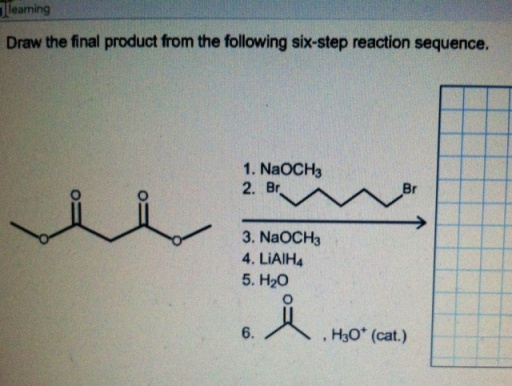 Draw The Final Product From The Following Six-step ... | Chegg.com Draw The Final Product From The Following Six-step ... | Chegg.com