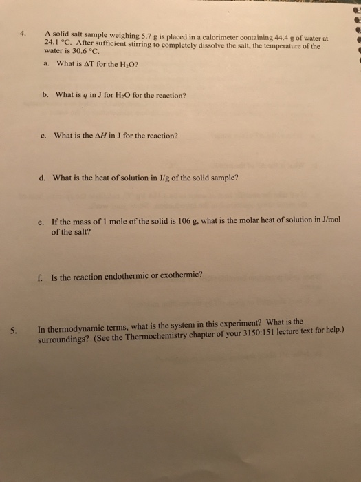 Solved Experiment 8 Pre Lab Questions Answer All Calculat Chegg