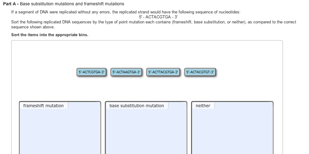 Base Substitution Mutations And Frameshift Mutations ... | Chegg.com Base Substitution Mutations And Frameshift Mutations ... | Chegg.com