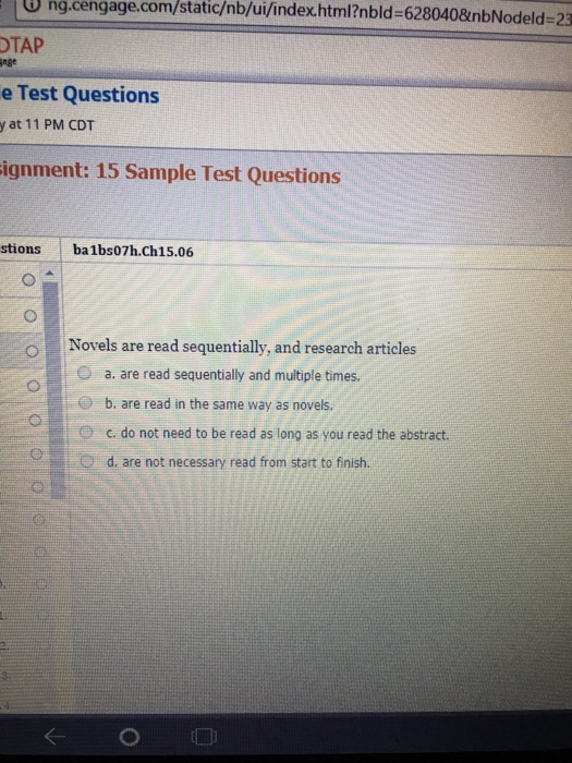 Psychology Archive | October 01, 2017 | Chegg.com