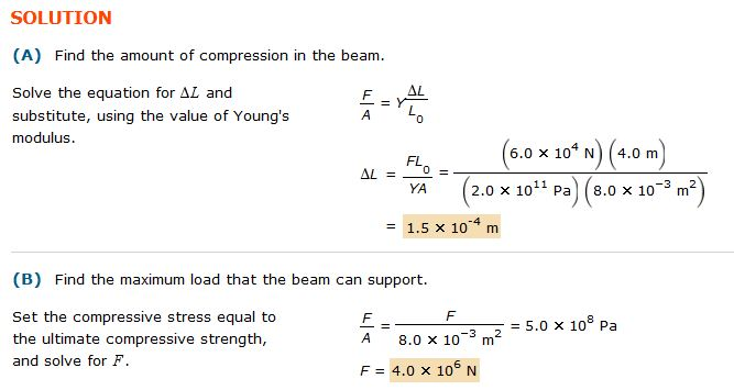 EXAMPLE 9.2 Built To Last Goal Calculate A Compression ... | Chegg.com