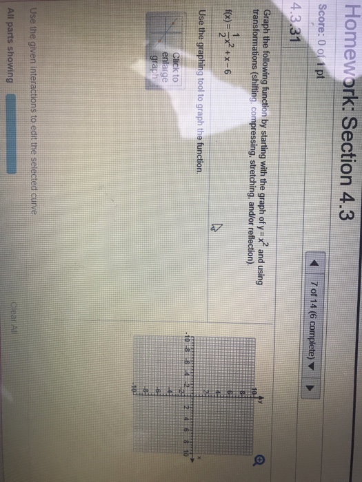 Solved Homework Section 4 3 Score 0 Oi T Pt 4 7of 14 6