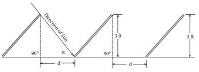 Solved: An array of collectors consists of three rows of south-fac... | Chegg.com