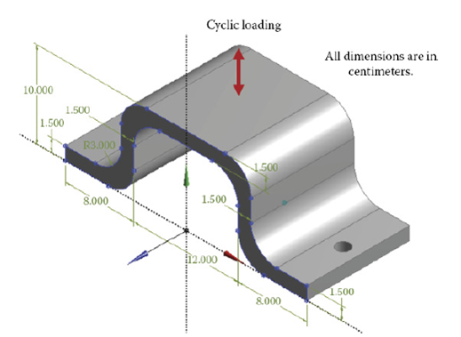 The following figure shows a simple bracket made of struct... | Chegg.com