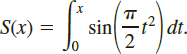 Solved The Fresnel sine integral function is defined as See | Chegg.com