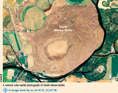 Solved The MapSouth Menan Butte on the Snake River Plain in | Chegg.com