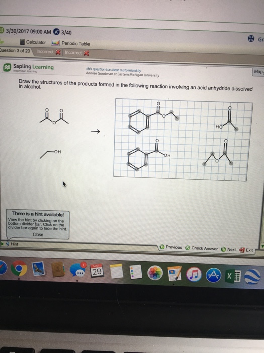 Solved Gr Calculator Periodic Table Question 3 Of 20 Sapl