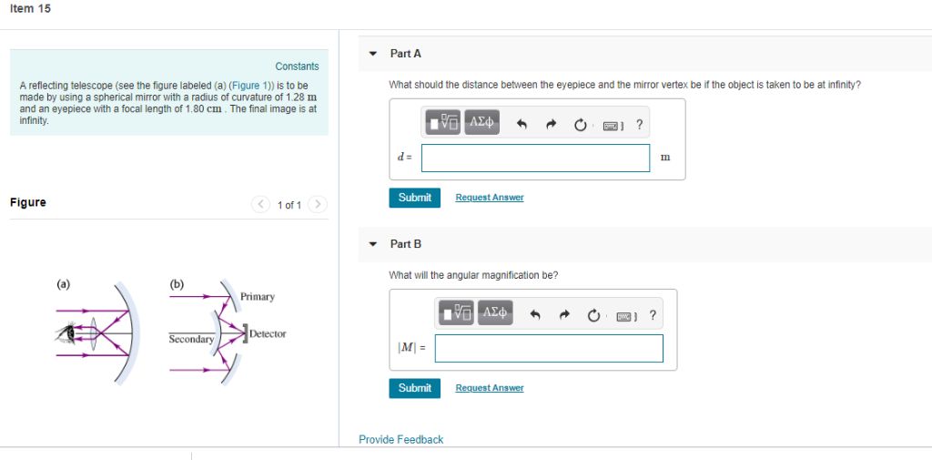 Solved tem 15 Part A Constants What should the distance | Chegg.com
