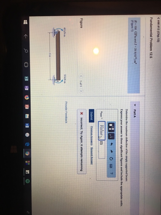 Solved Determine the maximum deflection of the simply | Chegg.com