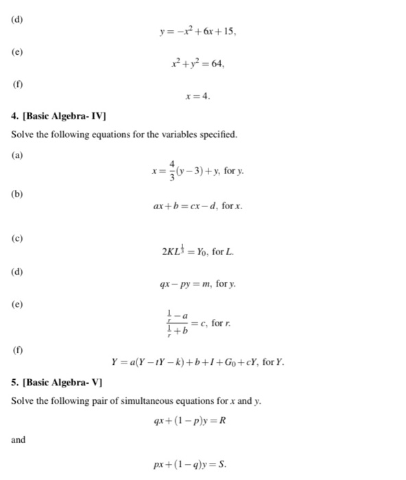 Solved 3. [Basic Algebra- III] Which of the following | Chegg.com