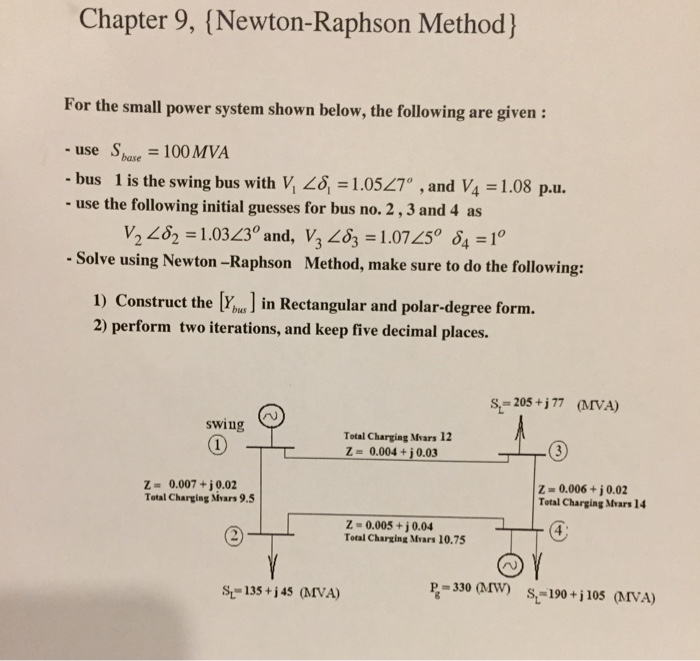 Solved Chapter 9 Newton Raphson Method For The Small P 