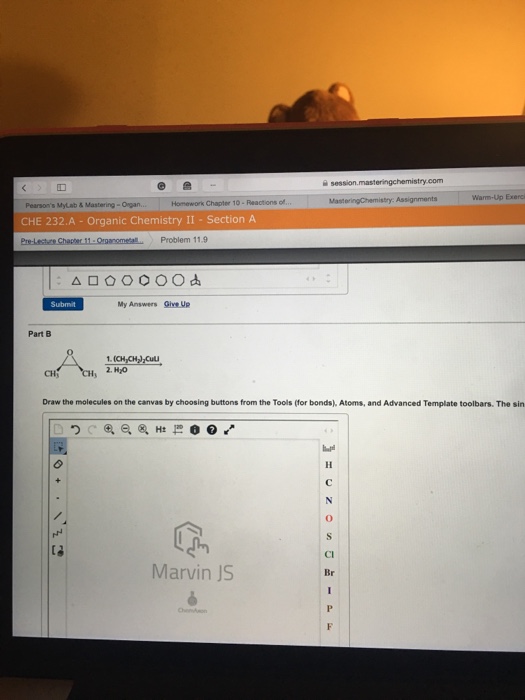 Solved: Session Masteringchemistry.com Pearson's My Lab S ... | Chegg.com