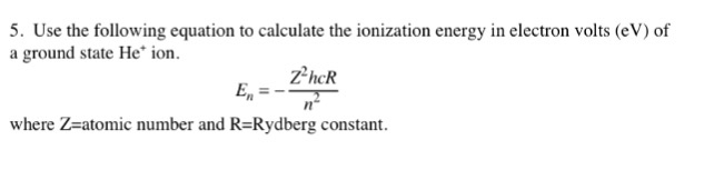 Solved 5. Use the following equation to calculate the | Chegg.com