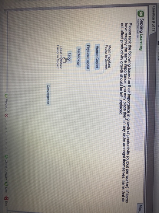 Solved: Question 9 Of 17 A Sapling Learning Please Rank Th... | Chegg.com Solved: Question 9 Of 17 A Sapling Learning Please Rank Th... | Chegg.com