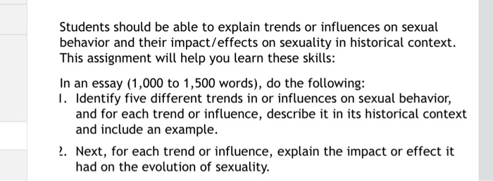 Solved: Students Should Be Able To Explain Trends Or Influ... | Chegg.com