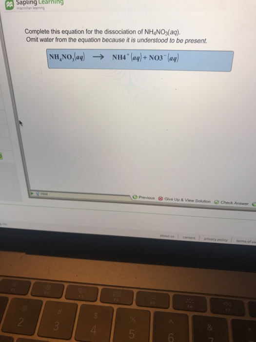 Solved: Sapling Learning Complete This Equation For The Di... | Chegg.com Solved: Sapling Learning Complete This Equation For The Di... | Chegg.com