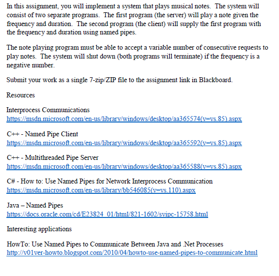 In this assignment, you will implement a system that | Chegg.com