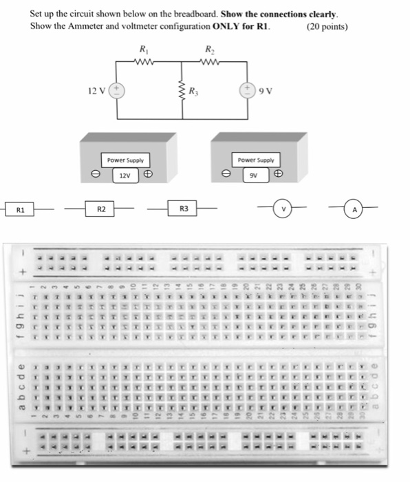 Solved: Set Up The Circuit Shown Below On The Breadboard. ... | Chegg.com