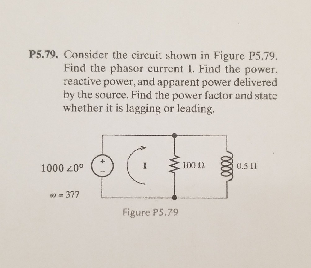 Solved P5.79. Consider the circuit shown in Figure P5.79. | Chegg.com