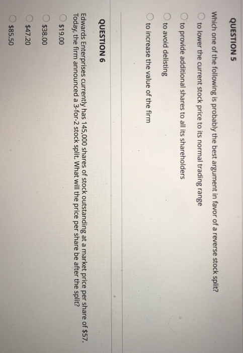 Solved: QUESTION 5 Which One Of The Following Is Probably ... | Chegg.com