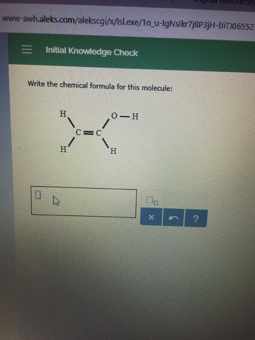 Solved: Write The Chemical Formula For This Molecule: | Chegg.com