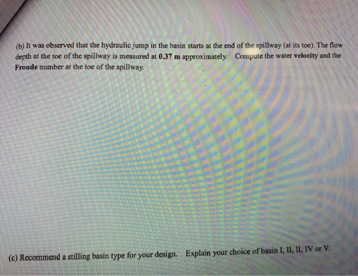 The Ogee Spillway Crest Width Is 15 M. The Spillwa... | Chegg.com