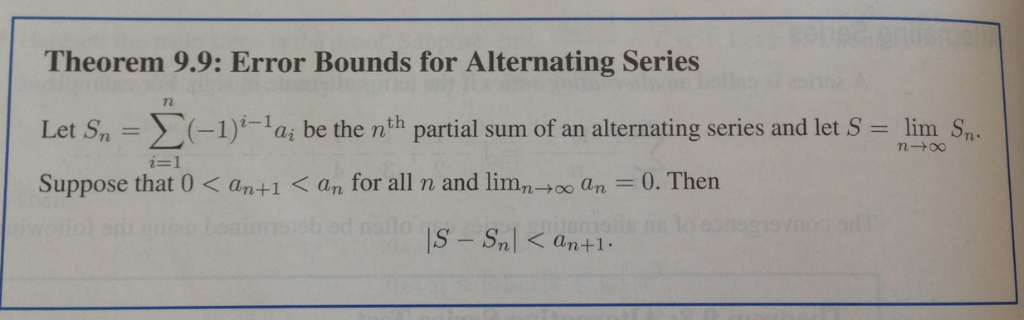 Solved The series converges by the Alternating Series Test. | Chegg.com
