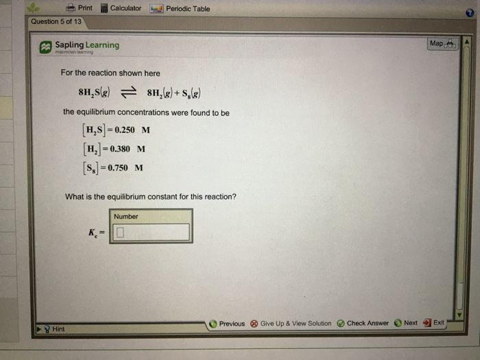 Solved: E Print Calculator Periodic Table Question 5 Of 13... | Chegg.com