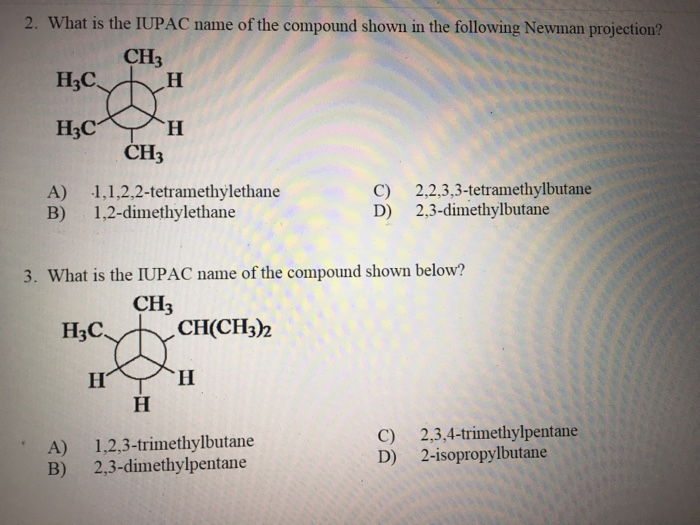 Solved: What Is The IUPAC Name Of The Compound Shown In Th... | Chegg.com