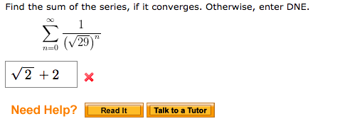 Solved Find the sum of the series, if it converges. | Chegg.com