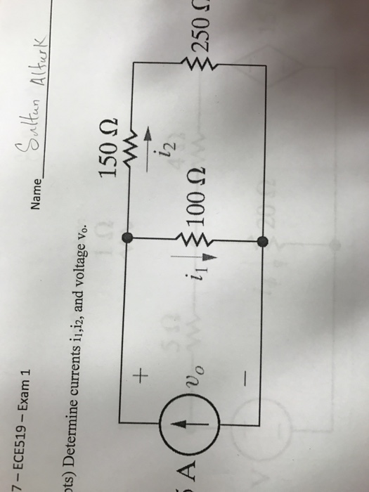 Solved: Determine Currents I_1, I_2, And Voltage V_0. | Chegg.com Solved: Determine Currents I_1, I_2, And Voltage V_0. | Chegg.com