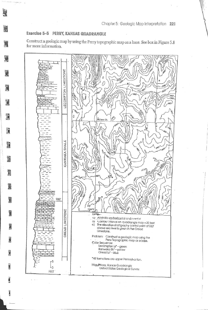 Solved: CHAPTER Geologic Map Interpretation N Your Study O... | Chegg.com