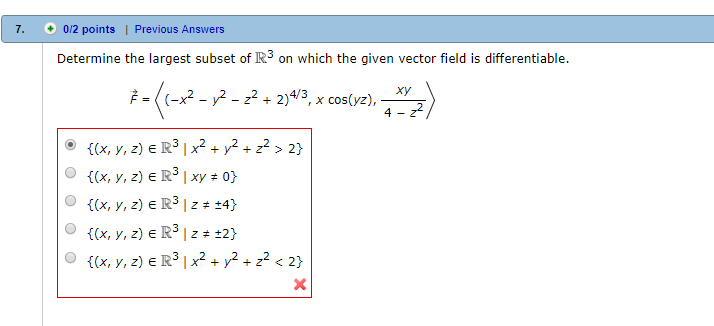 Solved Determine the largest subset of on which the given | Chegg.com