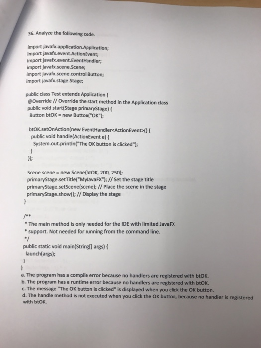 Solved 31 Which Of The Following Statements Are True A
