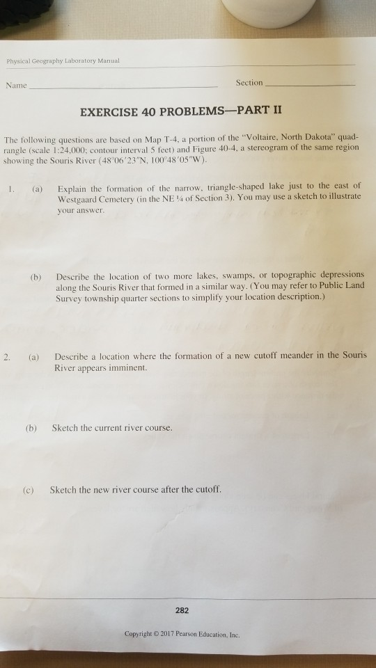 Solved: Physical Geography Laboratory Manual Name EXERCISE... | Chegg.com