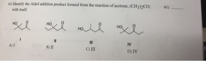 Solved: 4) Identify The Aldol Addition Product Formed From... | Chegg.com