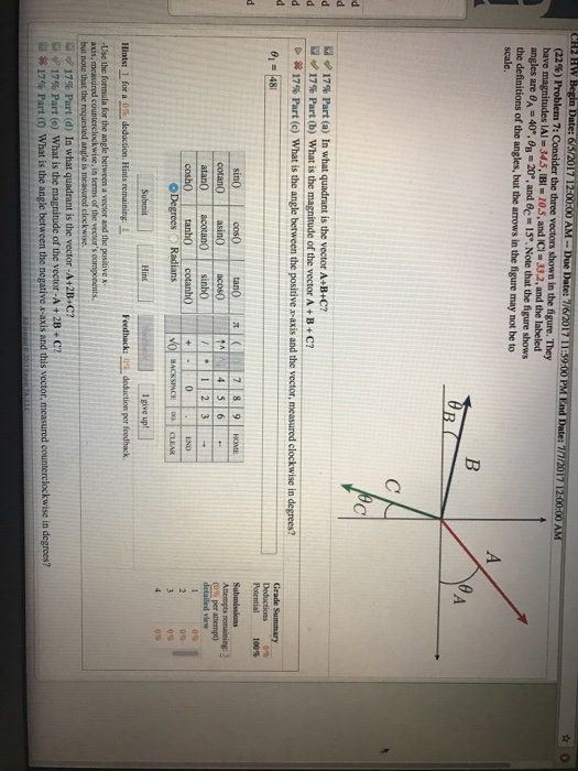 Solved: Consider The Three Vectors Shown In The Figure. Th... | Chegg.com Solved: Consider The Three Vectors Shown In The Figure. Th... | Chegg.com
