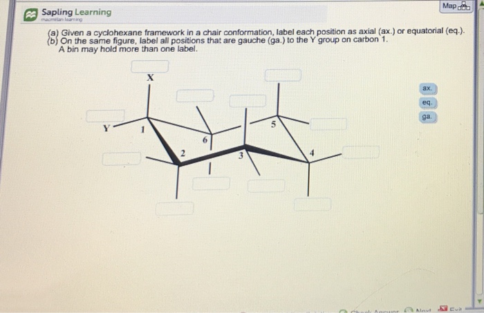 Solved: Map Doo Sapling Learning Al A) Given A Cyclohexane... | Chegg.com