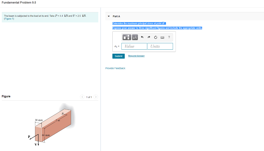 Solved Fundamental Problem 9.5 The beam is subjected to the | Chegg.com Solved Fundamental Problem 9.5 The beam is subjected to the | Chegg.com