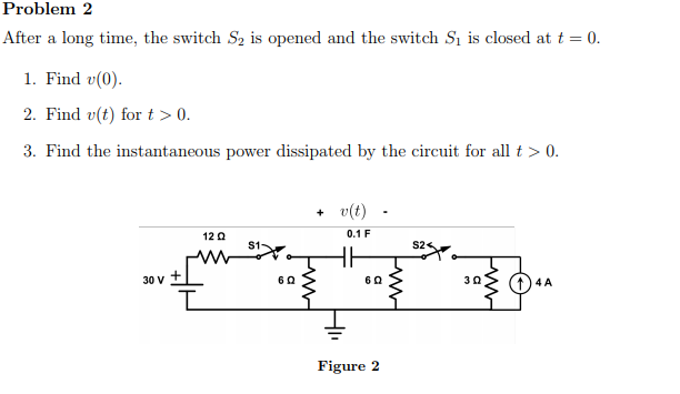 Solved After a long time, the switch S2 is opened and the | Chegg.com